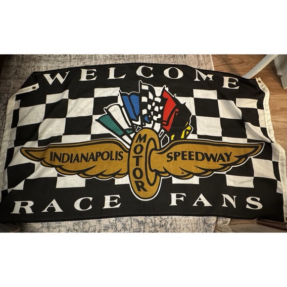 Wall Decor | Vintage Logo Indianapolis Motor Speedway Welcome Race Fans ...